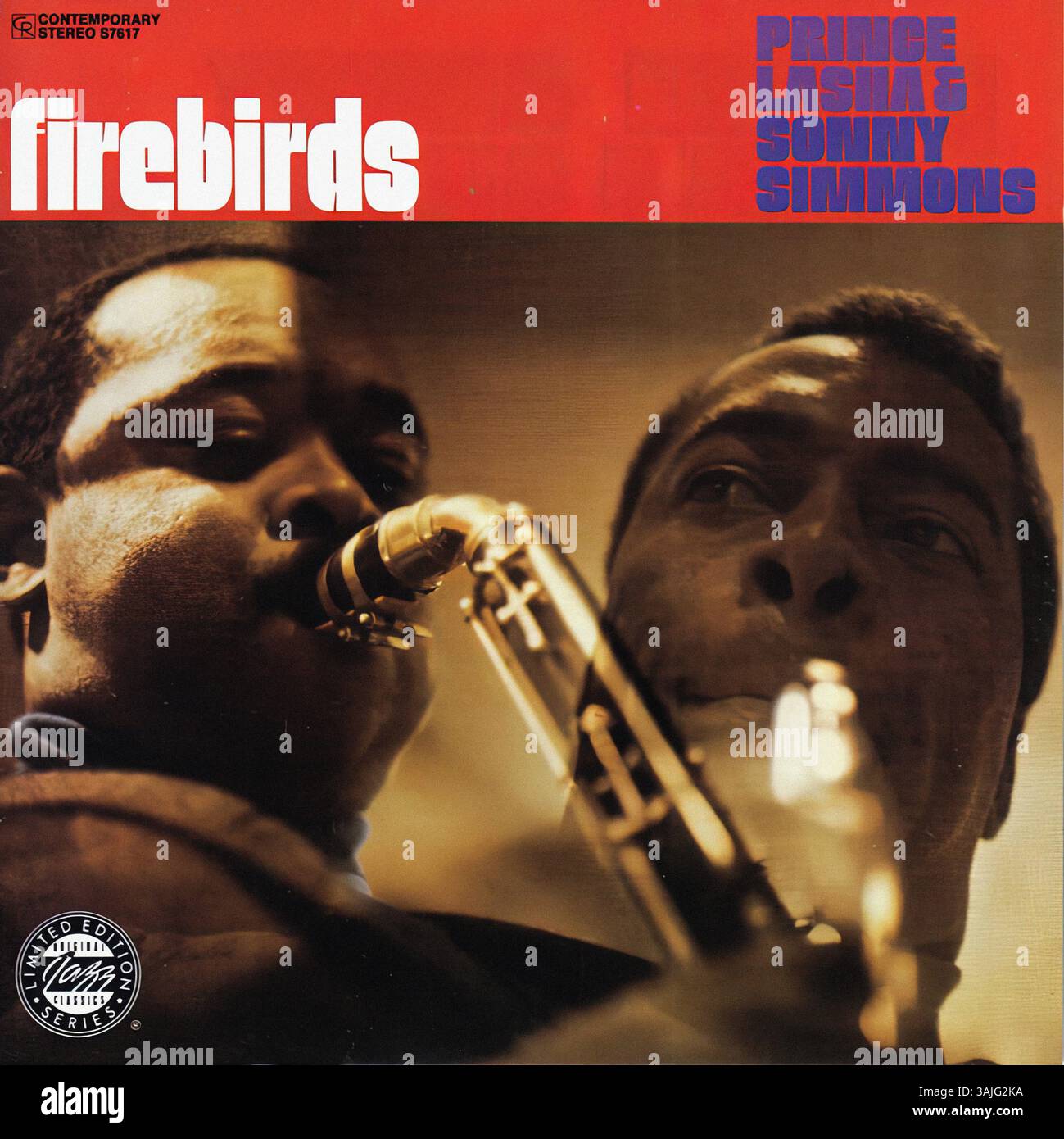 Prince Lasha - Firebirds - Vintage jazz record cover Stock Photo - Alamy