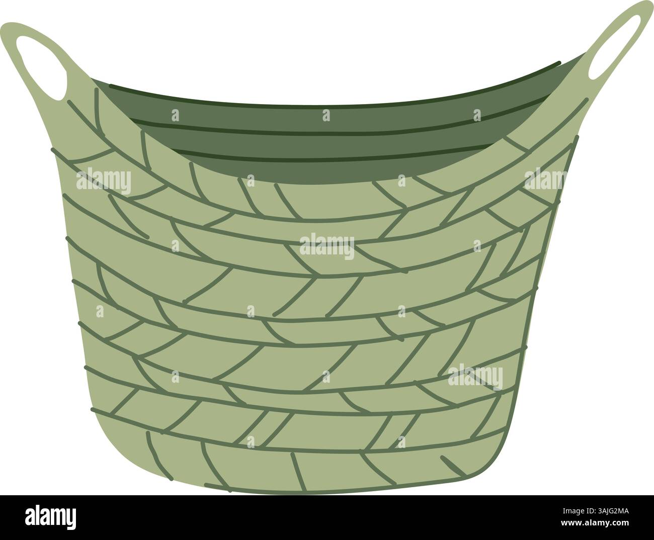 crate basket for storage cartoon vector illustration Stock Vector Image ...