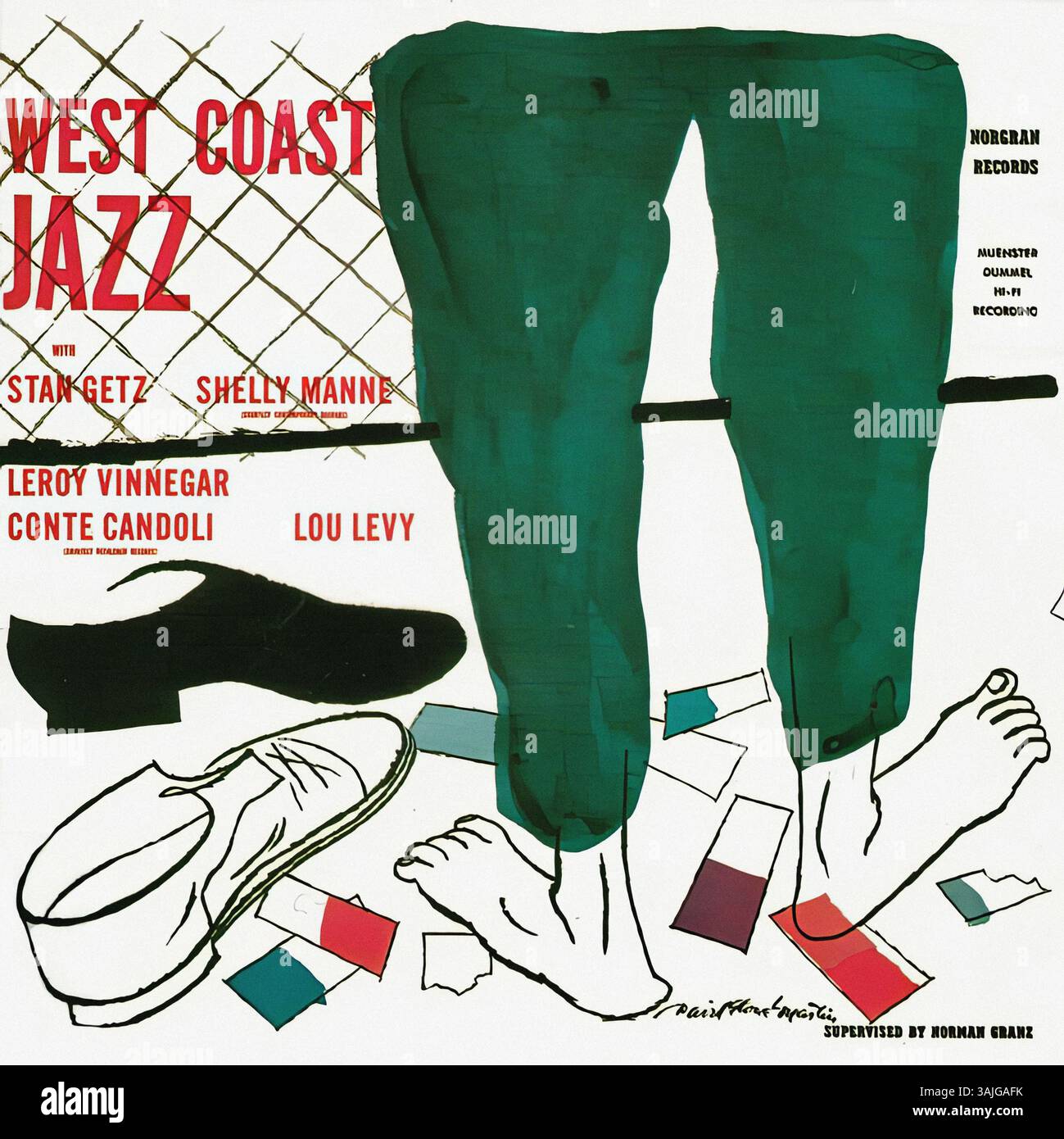 Stan Getz - West Coast Jazz - Vintage jazz record cover Stock Photo - Alamy