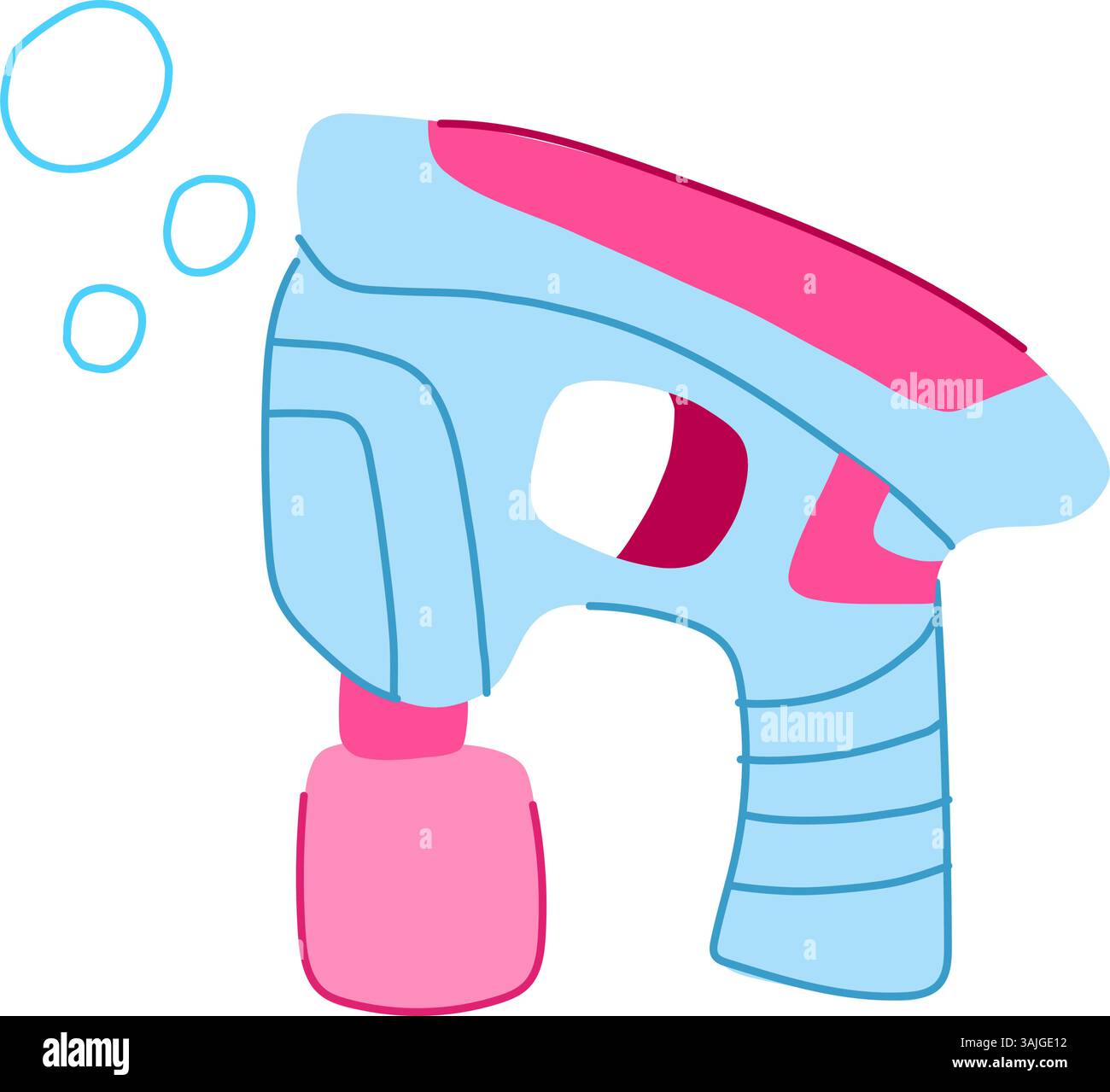 play bubble gun toy cartoon vector illustration Stock Vector Image ...
