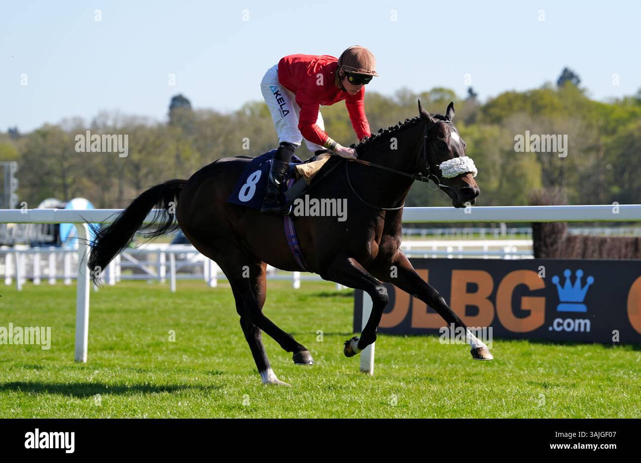 Peaky Blinder ridden by jockey Jason Watson in action during the Darley ...