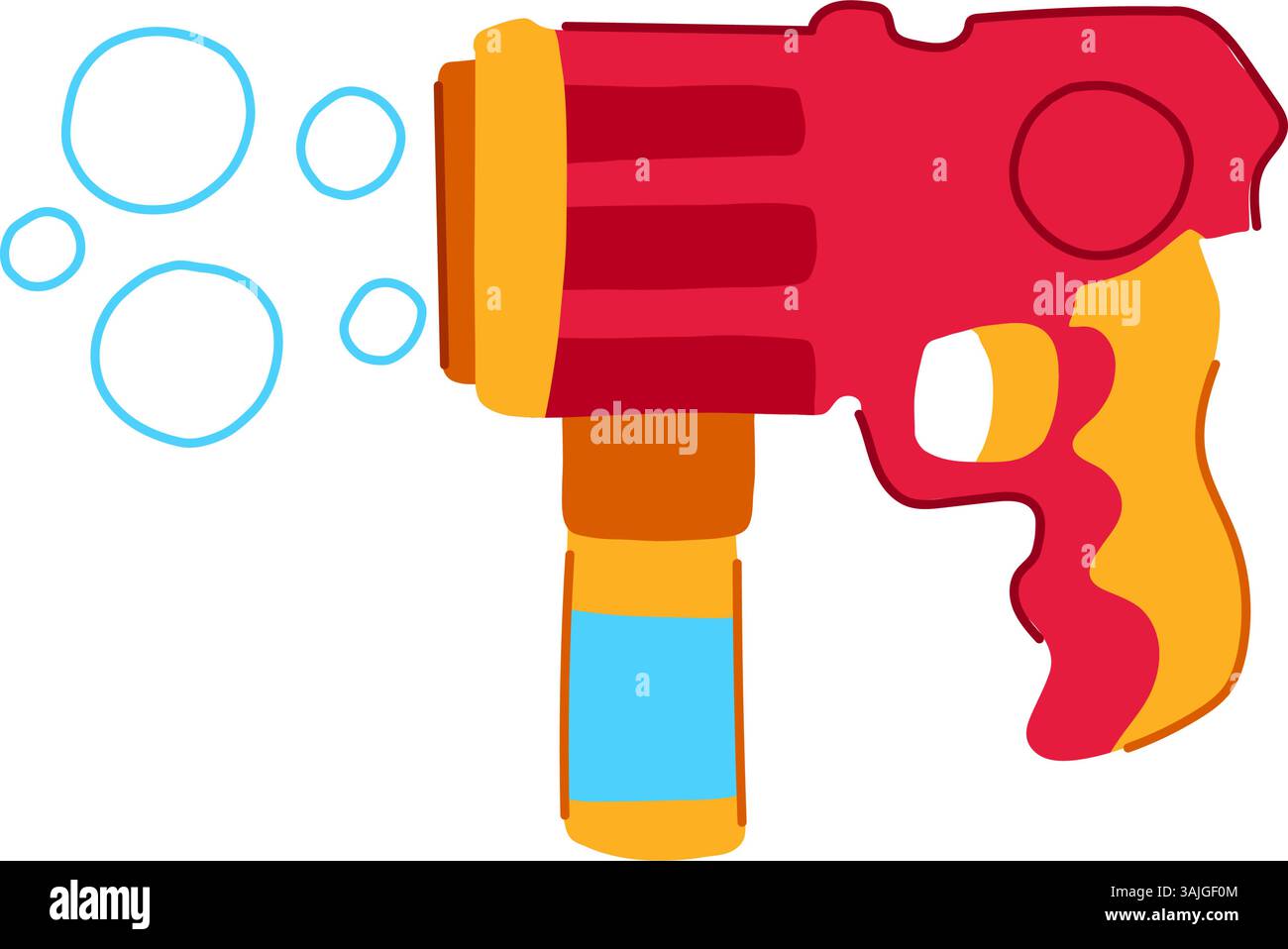 s bubble gun toy cartoon vector illustration Stock Vector Image & Art ...
