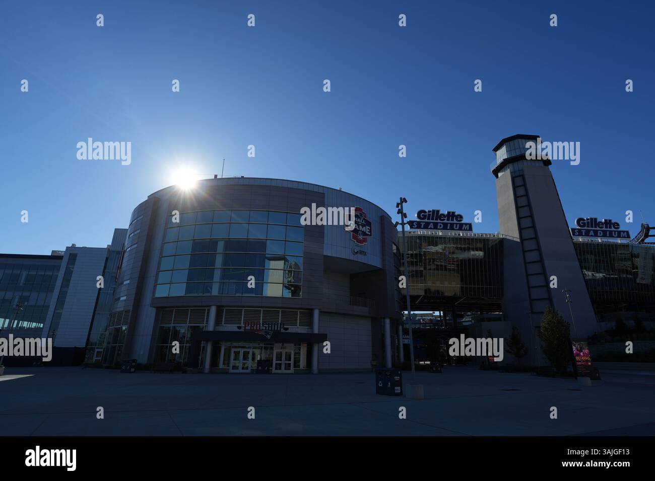 A general overall view of the New England Patriots Hall of Fame museum ...