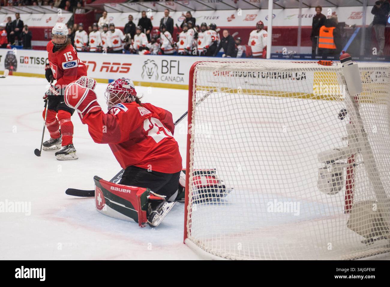 Budweis, Czech Republic. 11th Apr, 2025. Laure Meriguet of Switzerland ...
