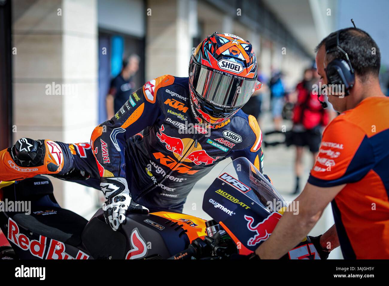 ONCU Deniz (tur), Red Bull KTM Ajo, Kalex Moto2, portrait during the ...