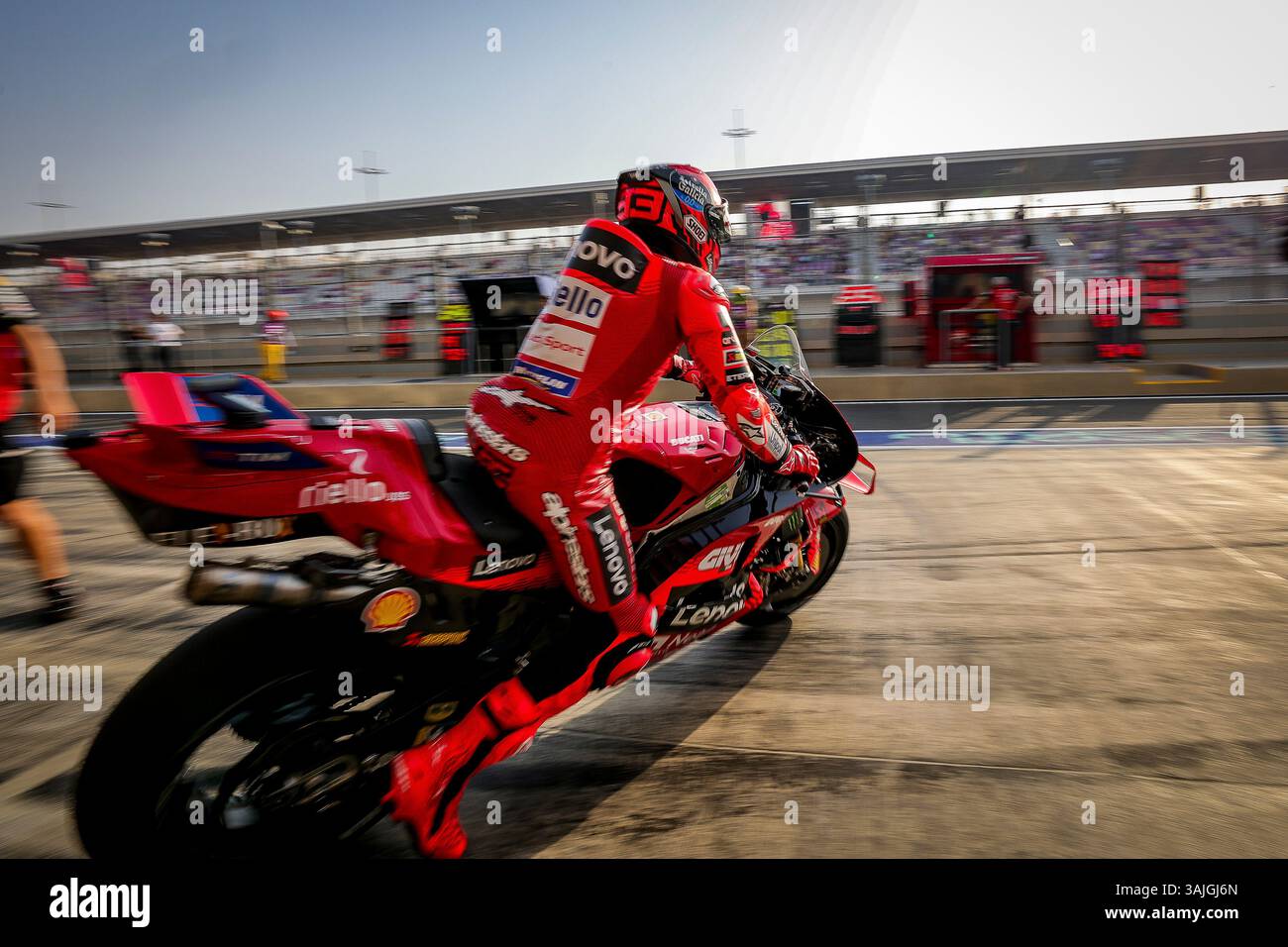 Lusail, Qatar. 11th Apr, 2025. MARQUEZ Marc (spa), Ducati Lenovo Team, Ducati Desmosedici GP25 ...