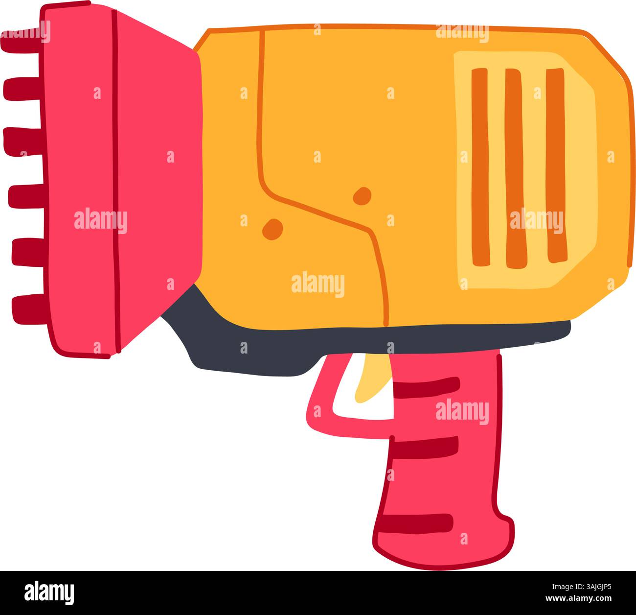 colorful bubble gun toy cartoon vector illustration Stock Vector Image ...