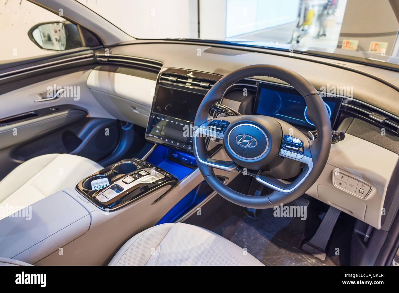 Interior View of Hyundai Tucson. London, UK, 10 February 2024 Stock ...