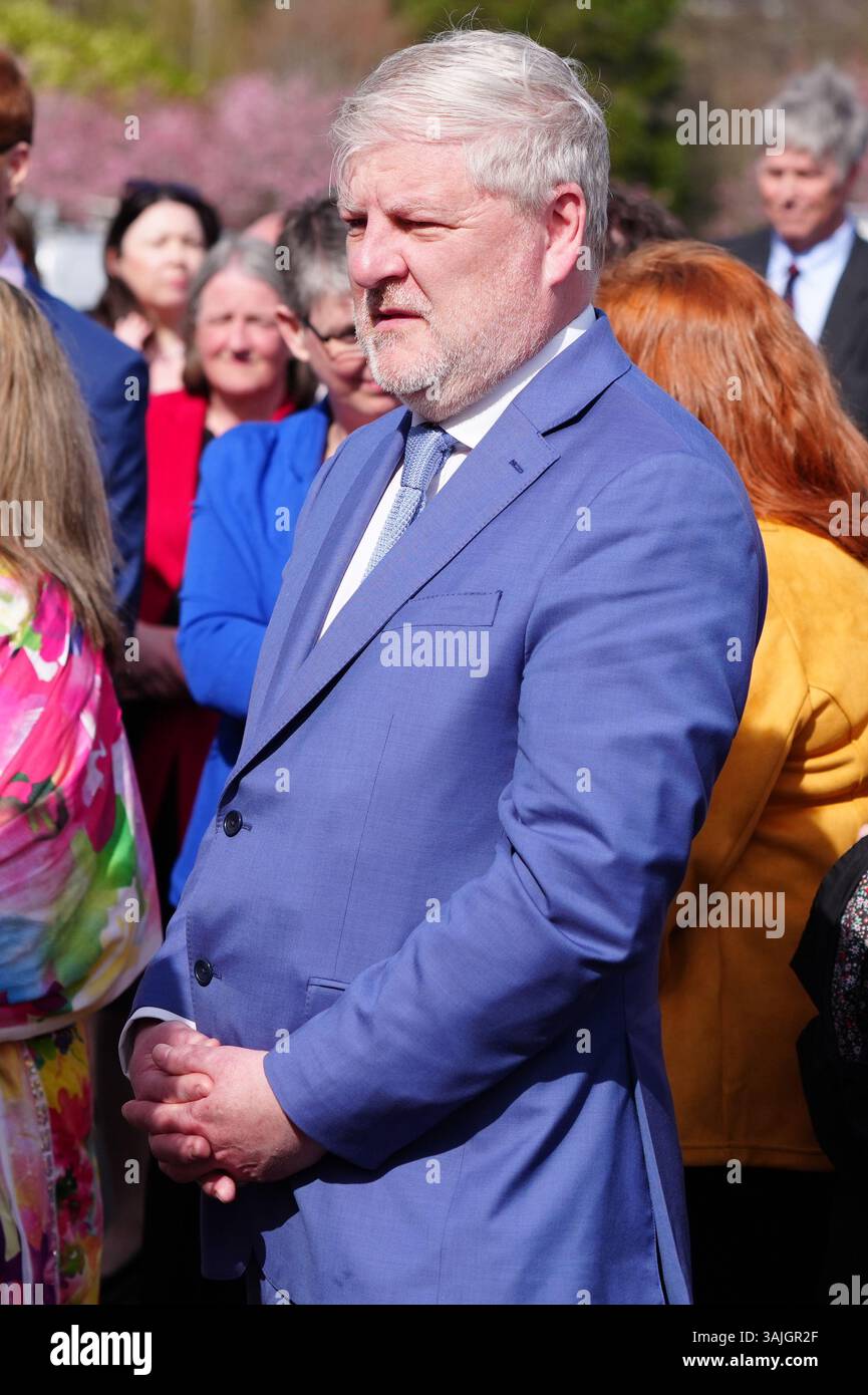 Culture Secretary Angus Robertson at the funeral of Scottish Government ...