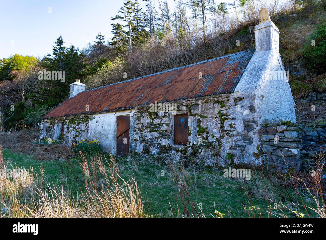 View of house once owned by author Gavin Maxwell at Sandaig Islands ...