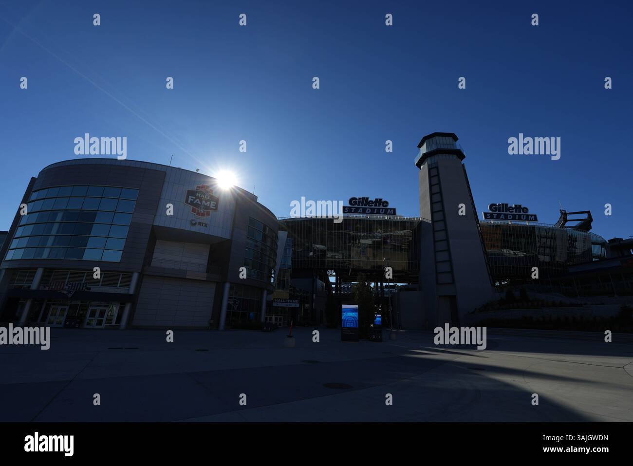 A general overall view of the New England Patriots Hall of Fame museum ...
