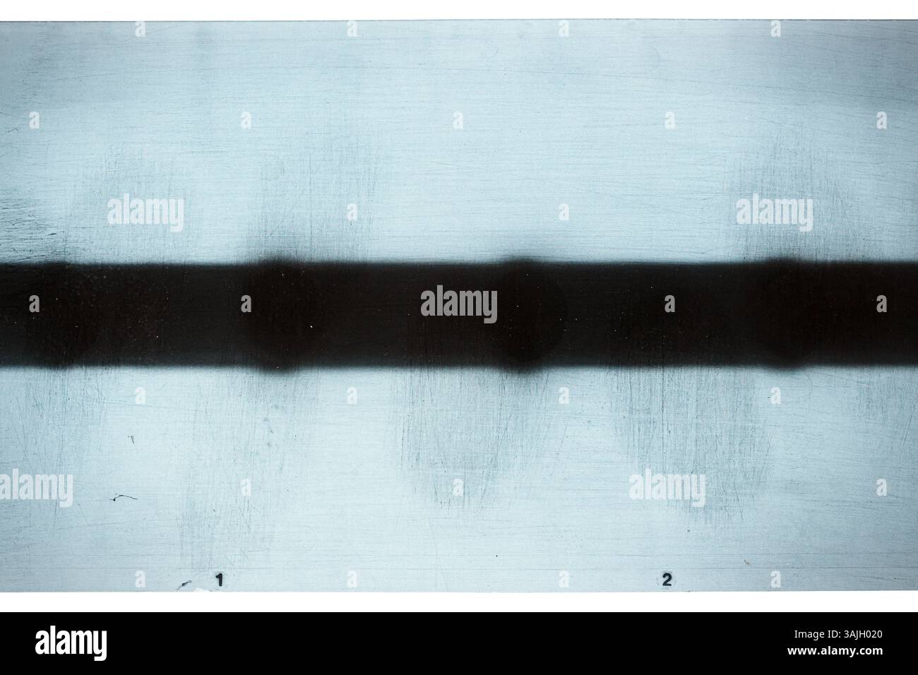 Grungy color 120mm negative film isolated on white background. Medium ...