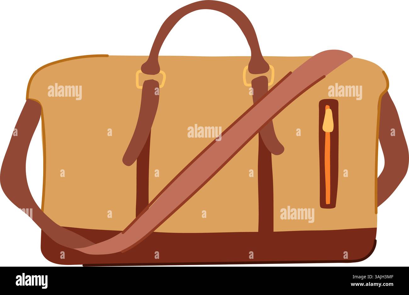 suitcase carry on bag cartoon vector illustration Stock Vector Image ...