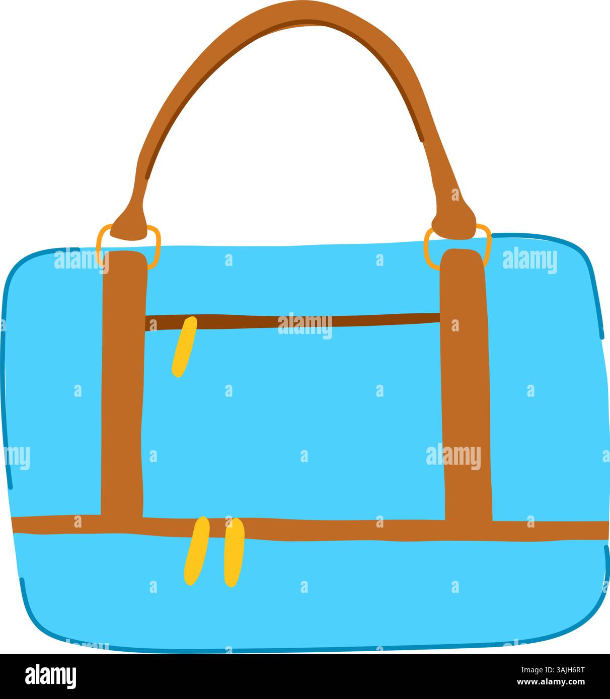 portable carry on bag cartoon vector illustration Stock Vector Image ...
