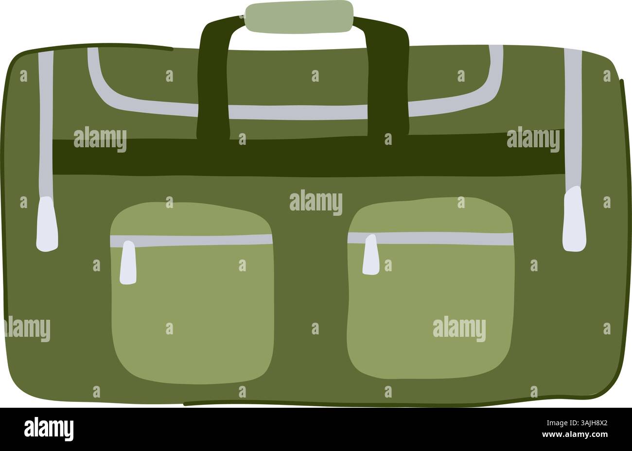 wheels carry on bag cartoon vector illustration Stock Vector Image ...