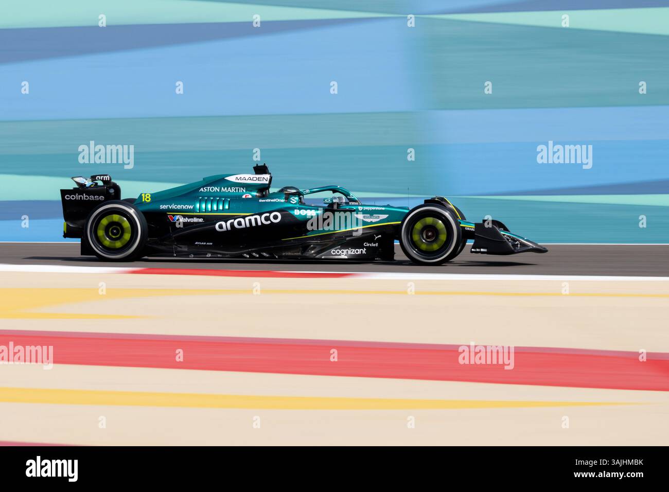 Lance Stroll (Aston Martin Aramco F1 Team, Kanada, #18) im AMR25, BAH ...