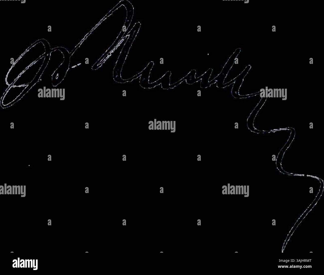 Signature of Francis de Plunkett, dated June 24, 1889, on a letter ...