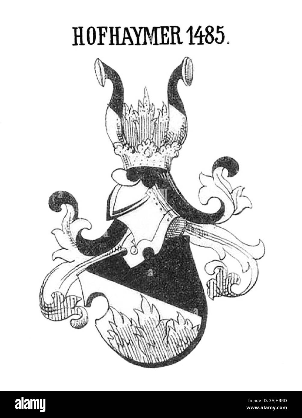 Coat of arms of Hofhaimer, dated 1485, created by Moritz Maria ...