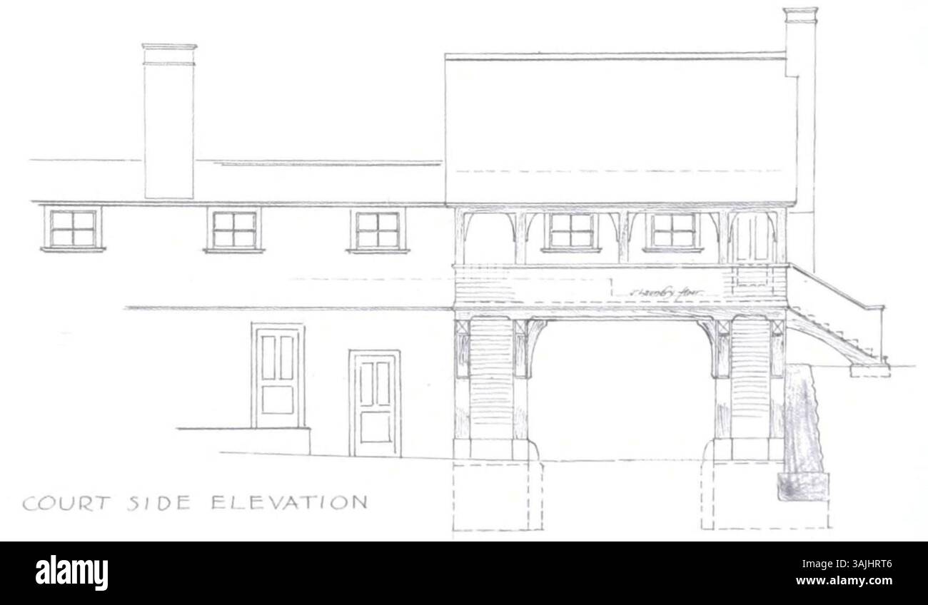 This architectural sketch by Peabody and Stearns, dating from 1896 ...