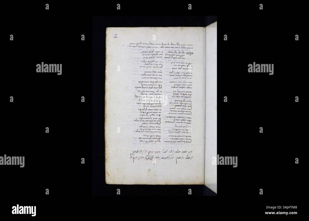 The Midash mea manuscript (1565) by Moses ben Isaac da Rieti, part of ...