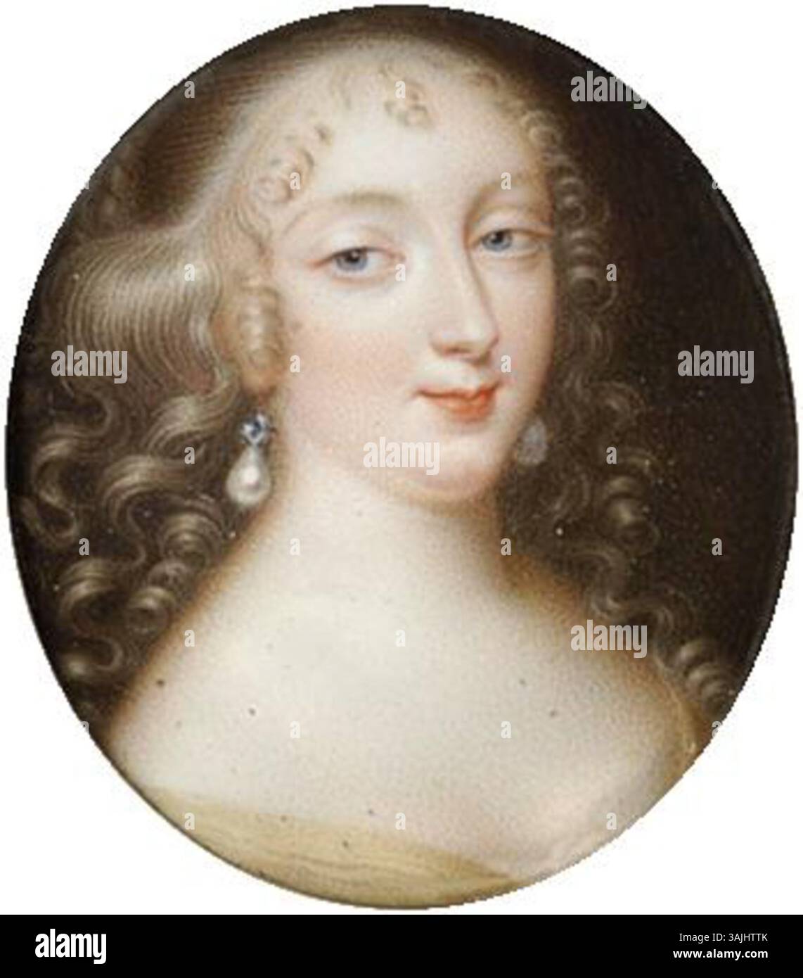 Jean Petitot's 17th-century miniature portrait, presumed to depict Anne ...