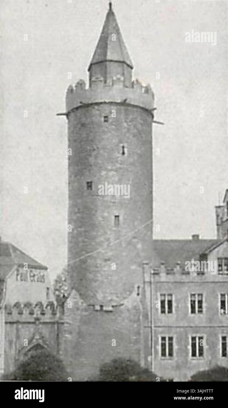 The Wendischer Turm (Wends Tower) in Bautzen, captured in a 1914 ...
