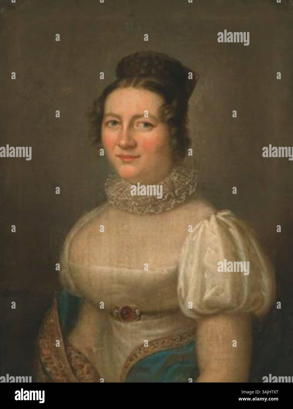 This 1814 painting by Karl G. Schweikart, titled 'Portrait of a Lady ...