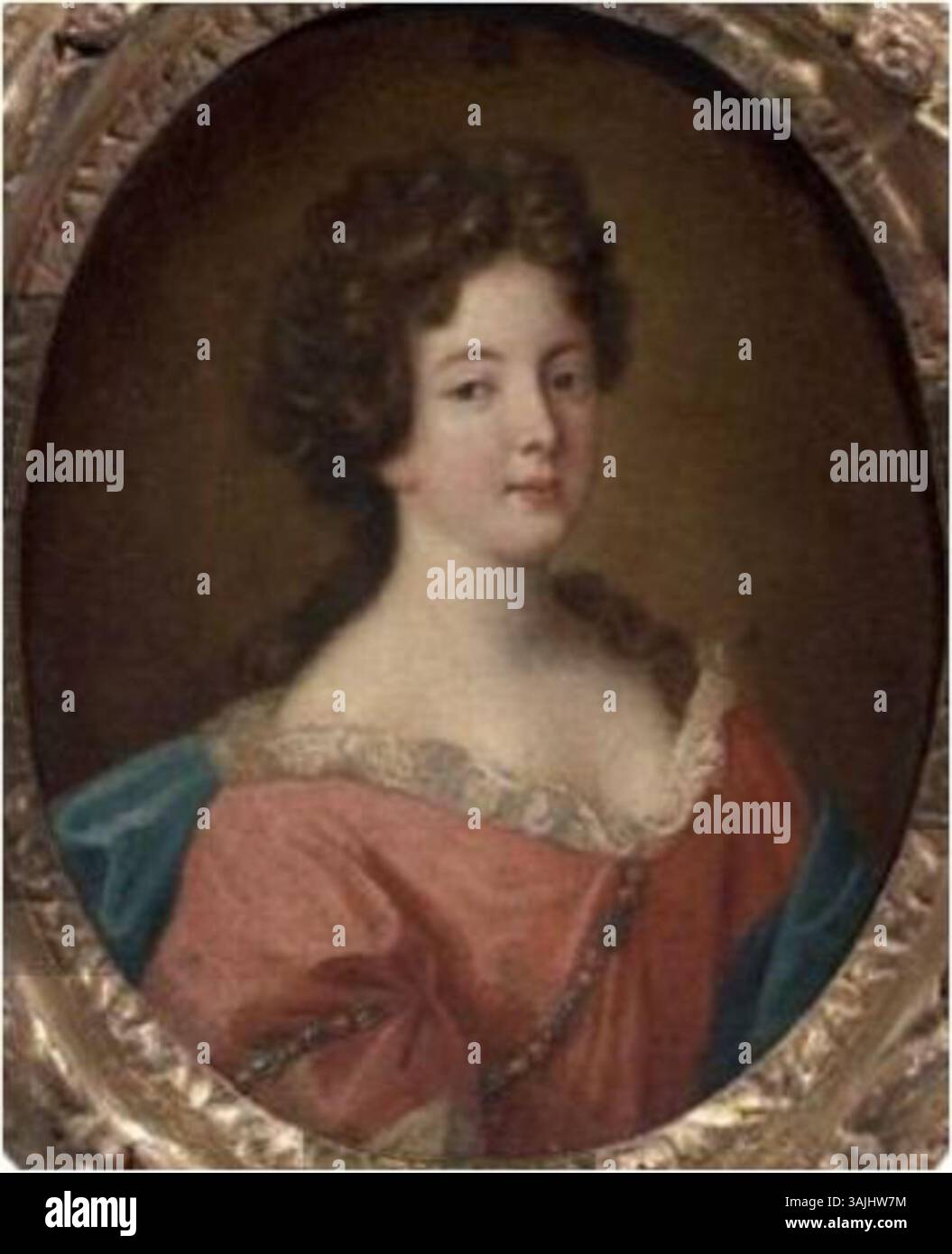 A 1720 portrait attributed to the French School, depicting a lady in a ...