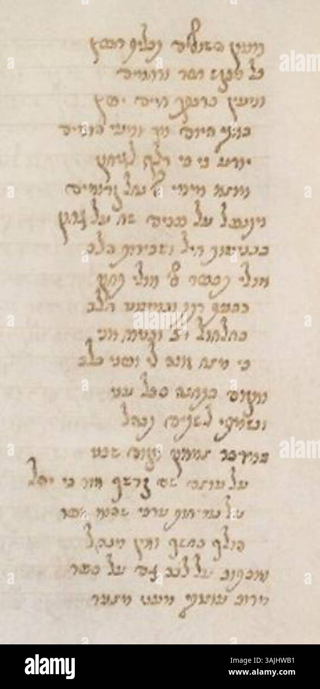 A cropped version of Moses ben Isaac da Rieti’s Midash mea manuscript ...