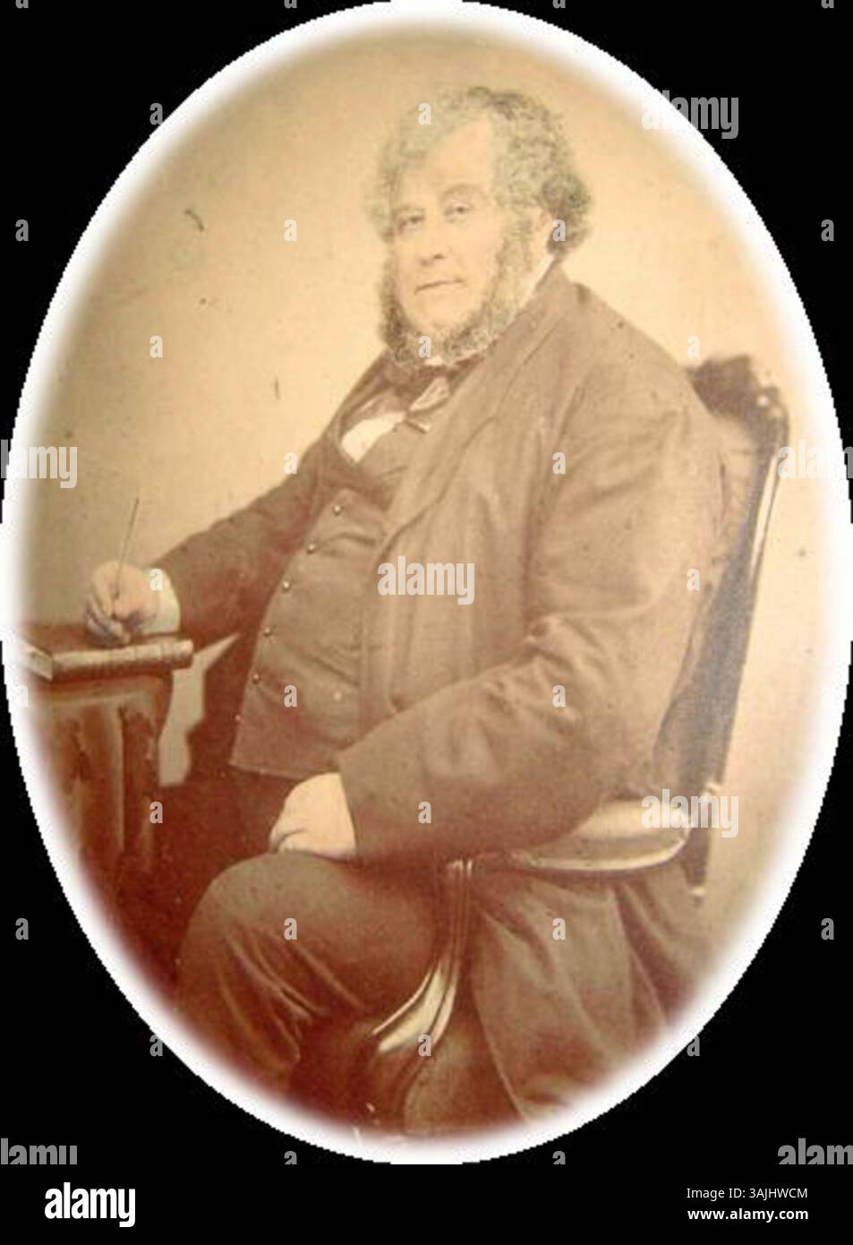 Portrait of Duncan Dunbar Jr. (1803-1862), an influential figure in ...