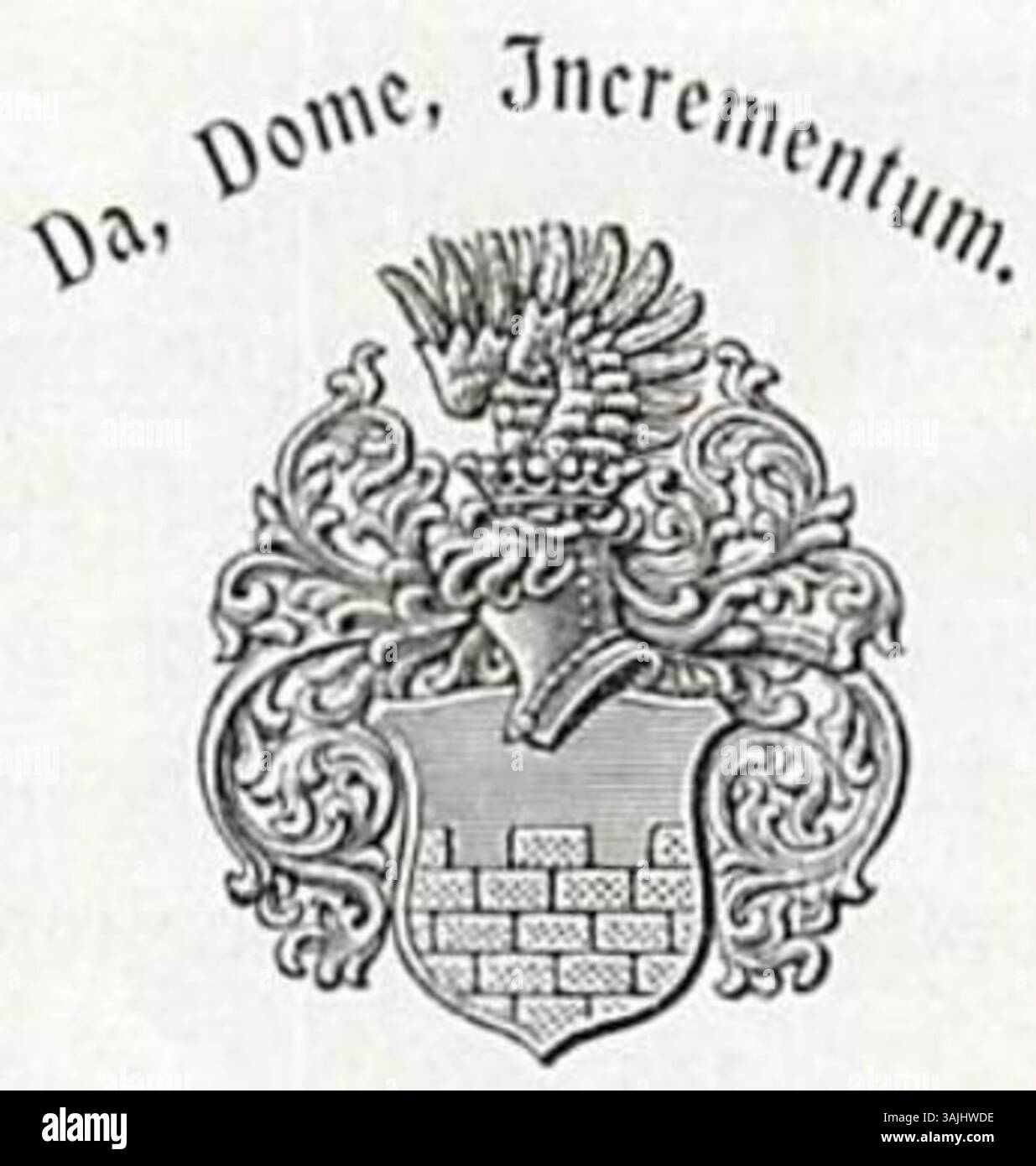 The city coat of arms of Bautzen, created in 1914, features the Latin ...