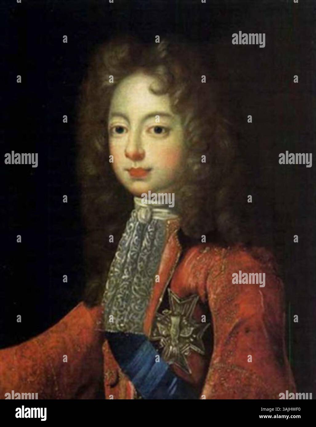 An 18th-century French portrait depicting a young French prince wearing ...