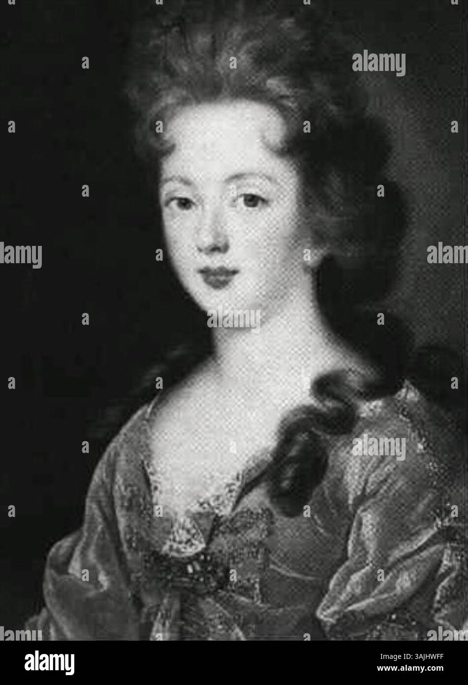 Portrait of an elegant lady wearing a salmon pink dress with lace ...