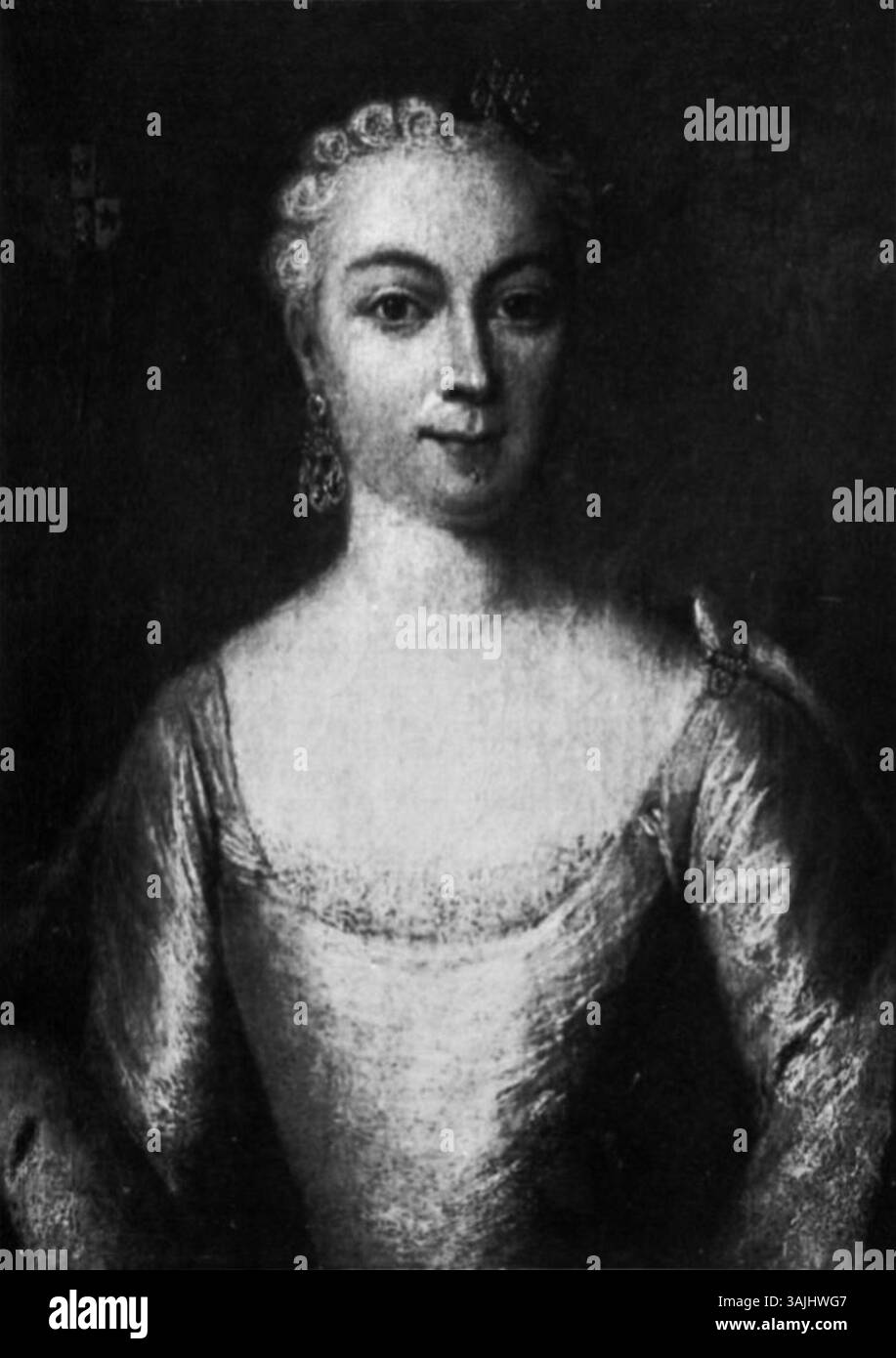 This circa 1741 portrait by Johann Heinrich Tischbein depicts a woman ...
