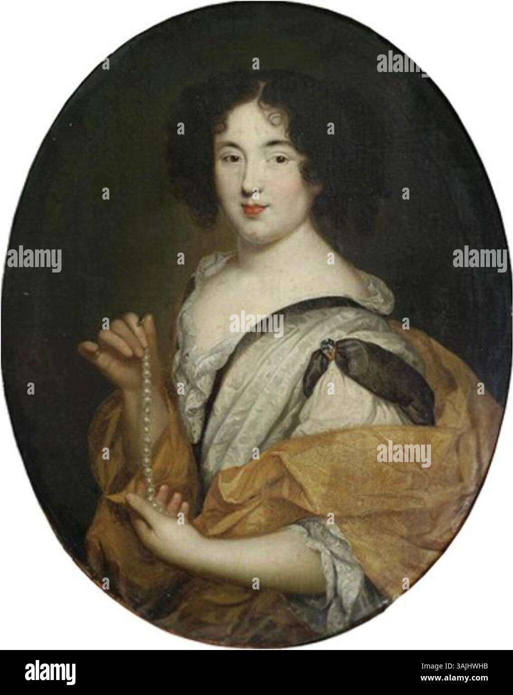 This portrait, attributed to the Circle of Pierre Mignard, depicts a ...