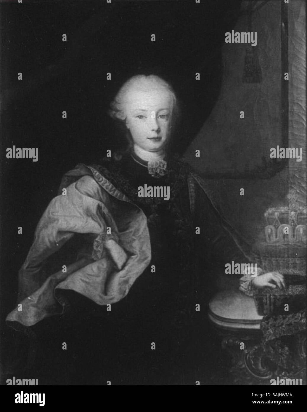 This 1762 portrait by Johann Michael Millitz depicts Ferdinand Karl ...