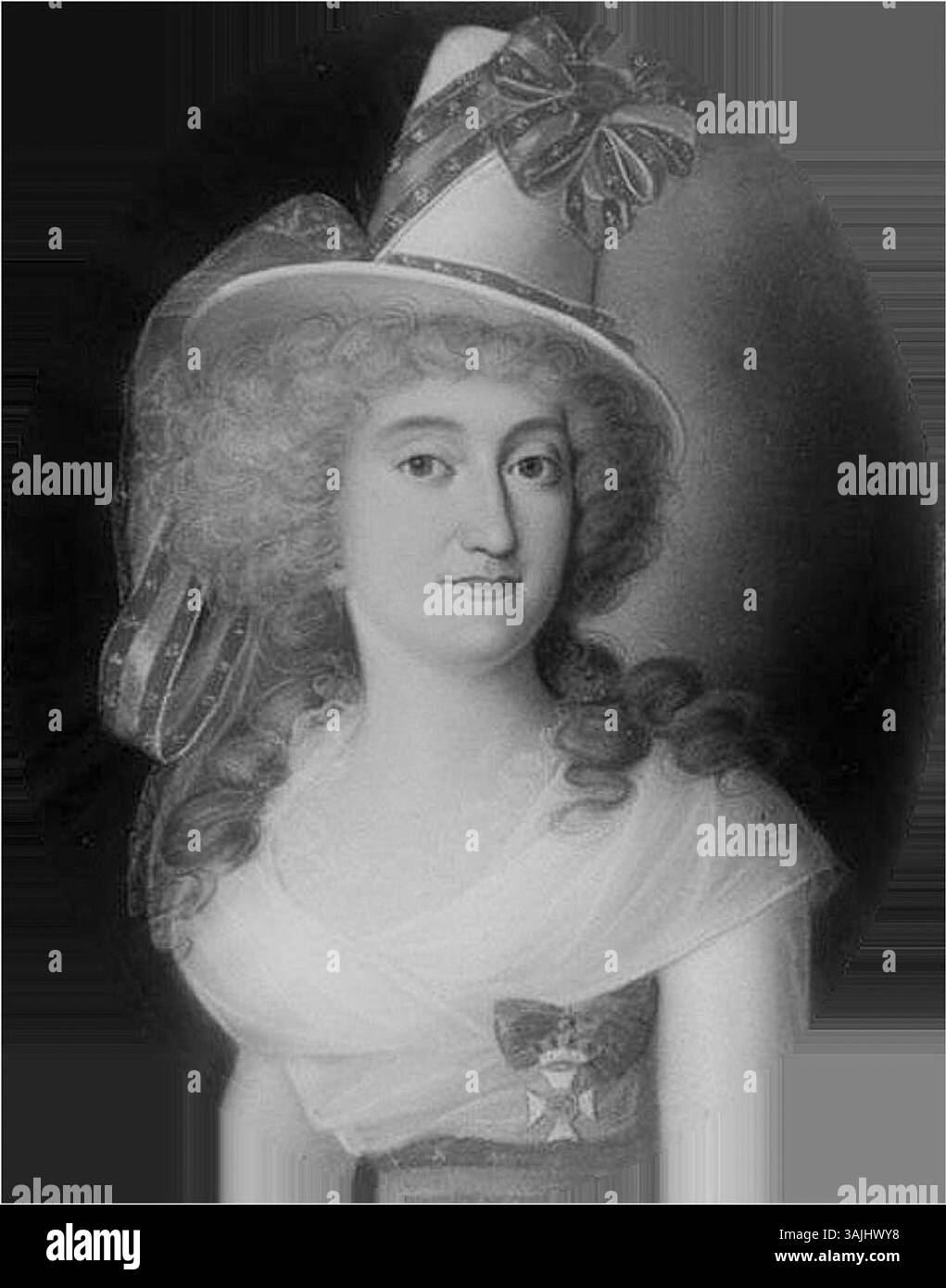 This pastel portrait by Nikolaus Lauer depicts Maria Amalia of Saxony ...