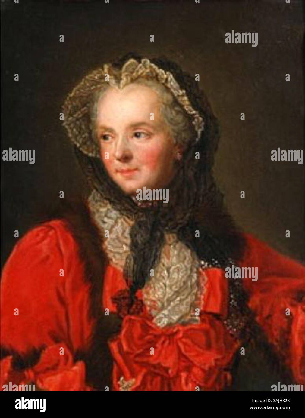 This 18th-century portrait depicts Marie Leszczyska, wife of Louis XV of France, after an ...
