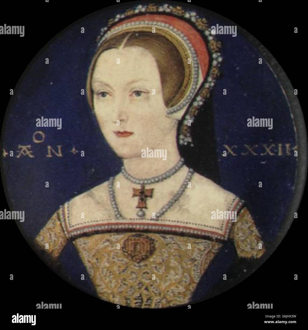 This miniature portrait of Katherine Parr, painted between 1543 and ...