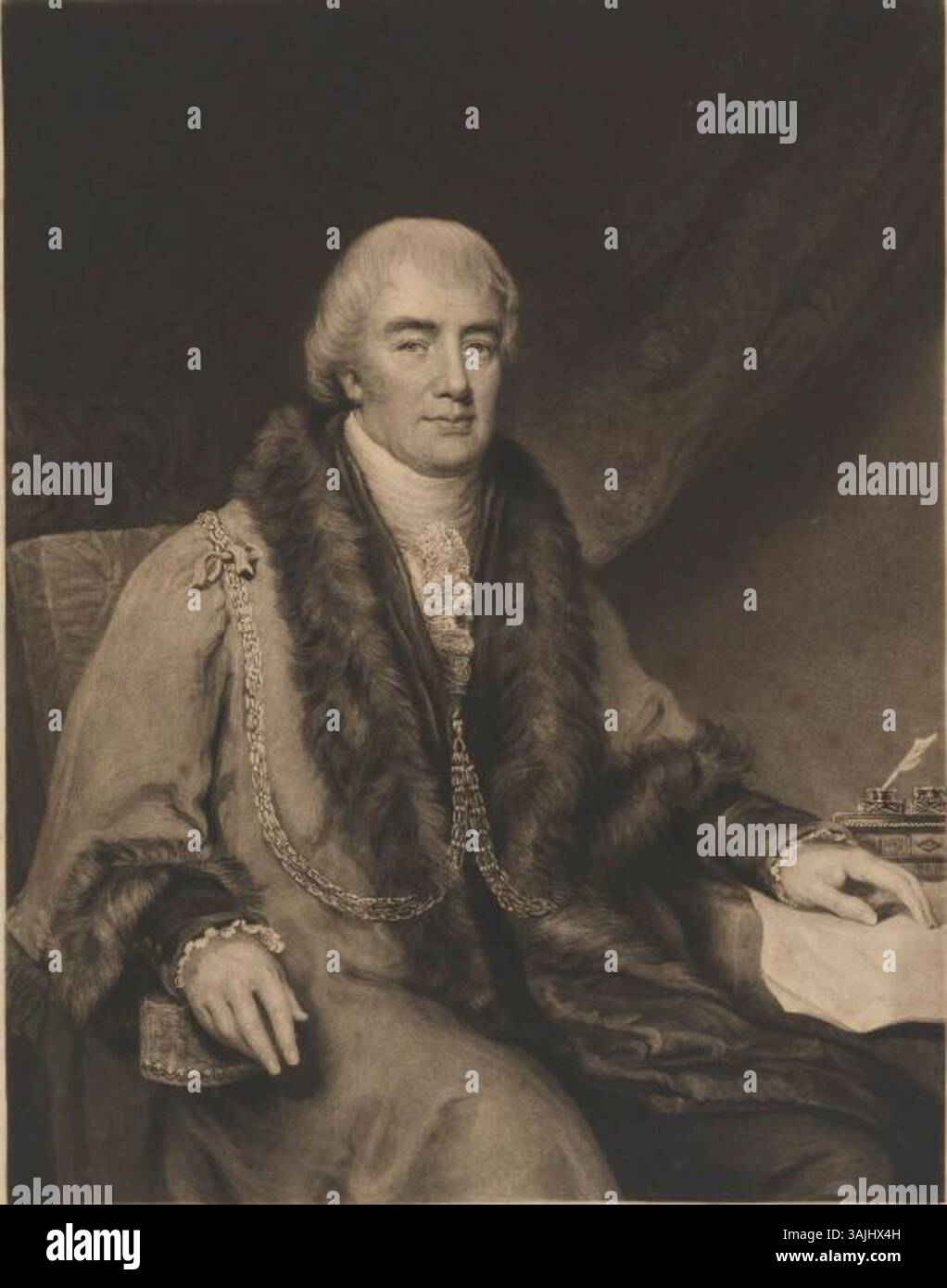 Portrait of Sir Charles Price, an English figure from the 18th century ...