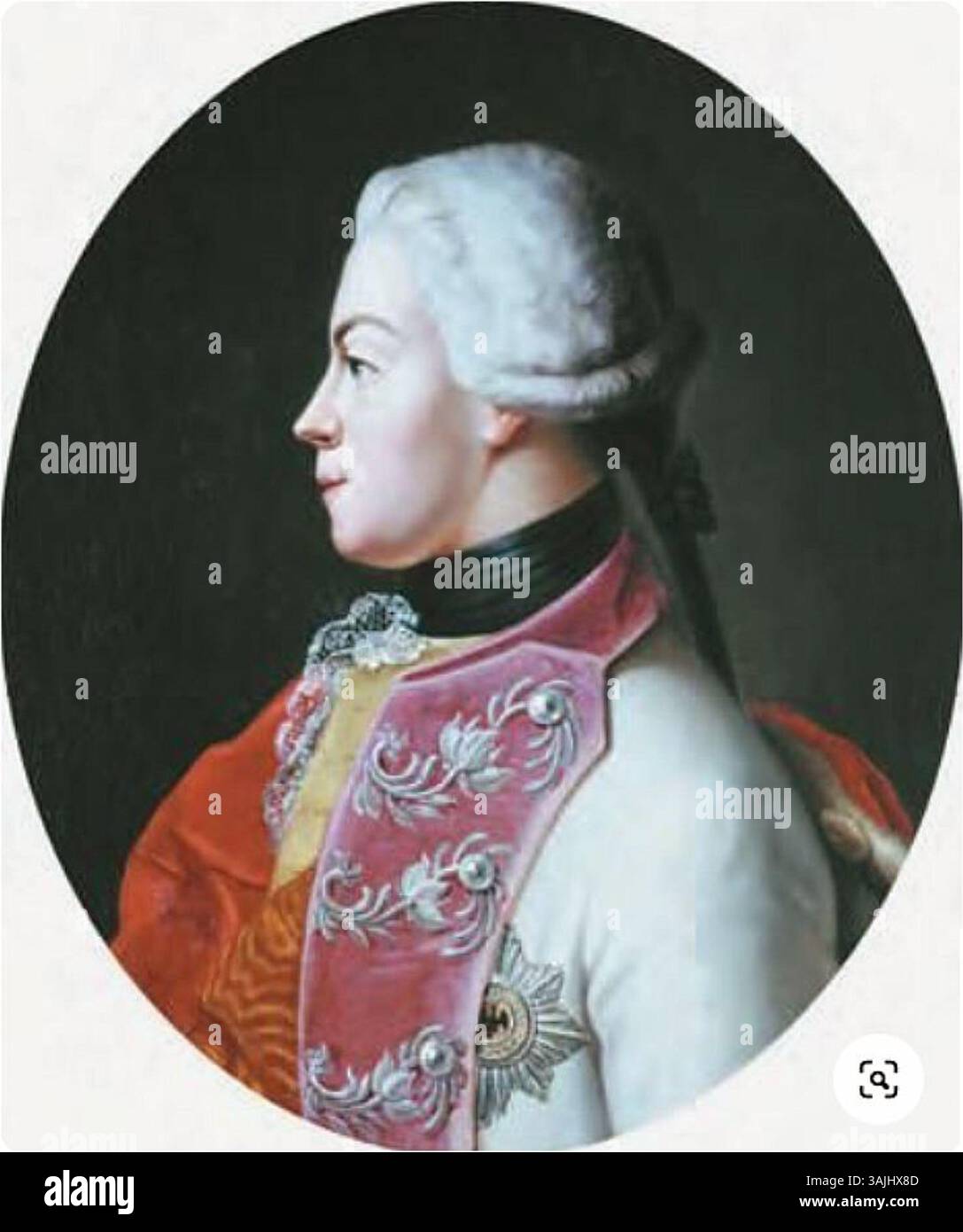 This 18th-century portrait depicts Heinrich Prinz von Preußen (1747-1767), son of Prince ...