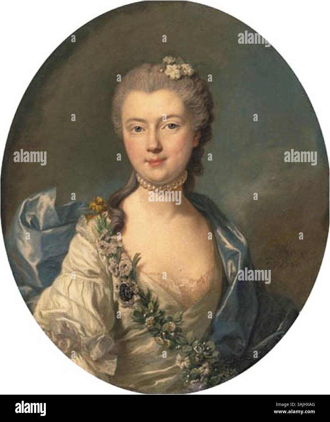 Portrait of Countess Jeanne de Chrion-François de Lamoignon, created by ...