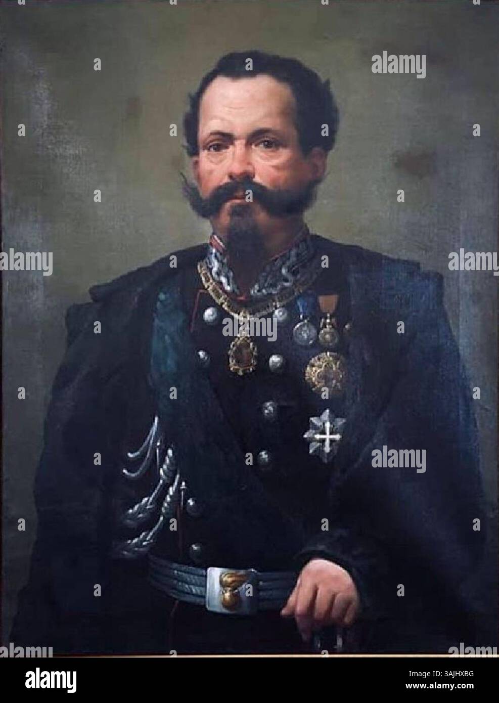 This 1860 portrait of King Victor Emmanuel II of Sardinia, the first ...
