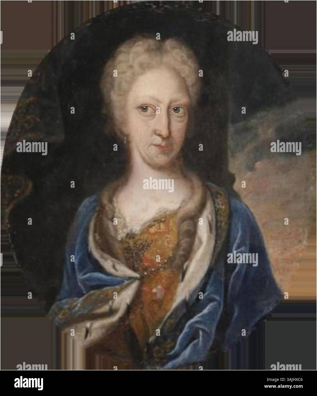 This 18th-century portrait of Maria Amalia of Austria, misidentified as ...