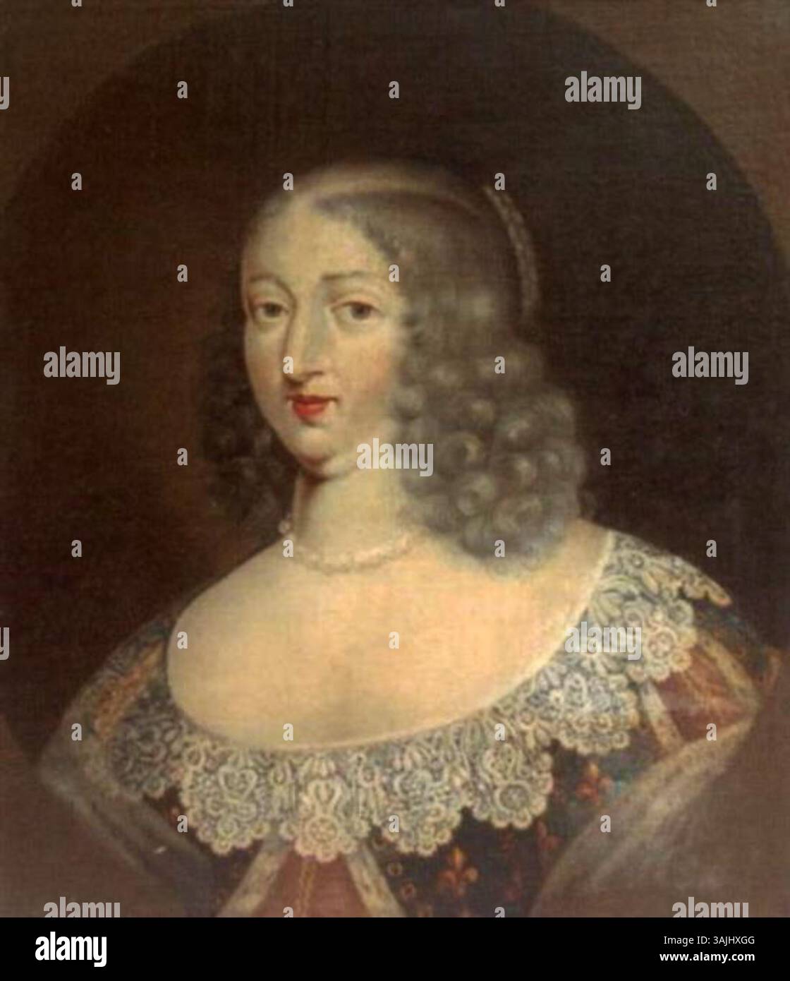 This 17th-century portrait is presumed to be of Anne of Austria, Queen ...