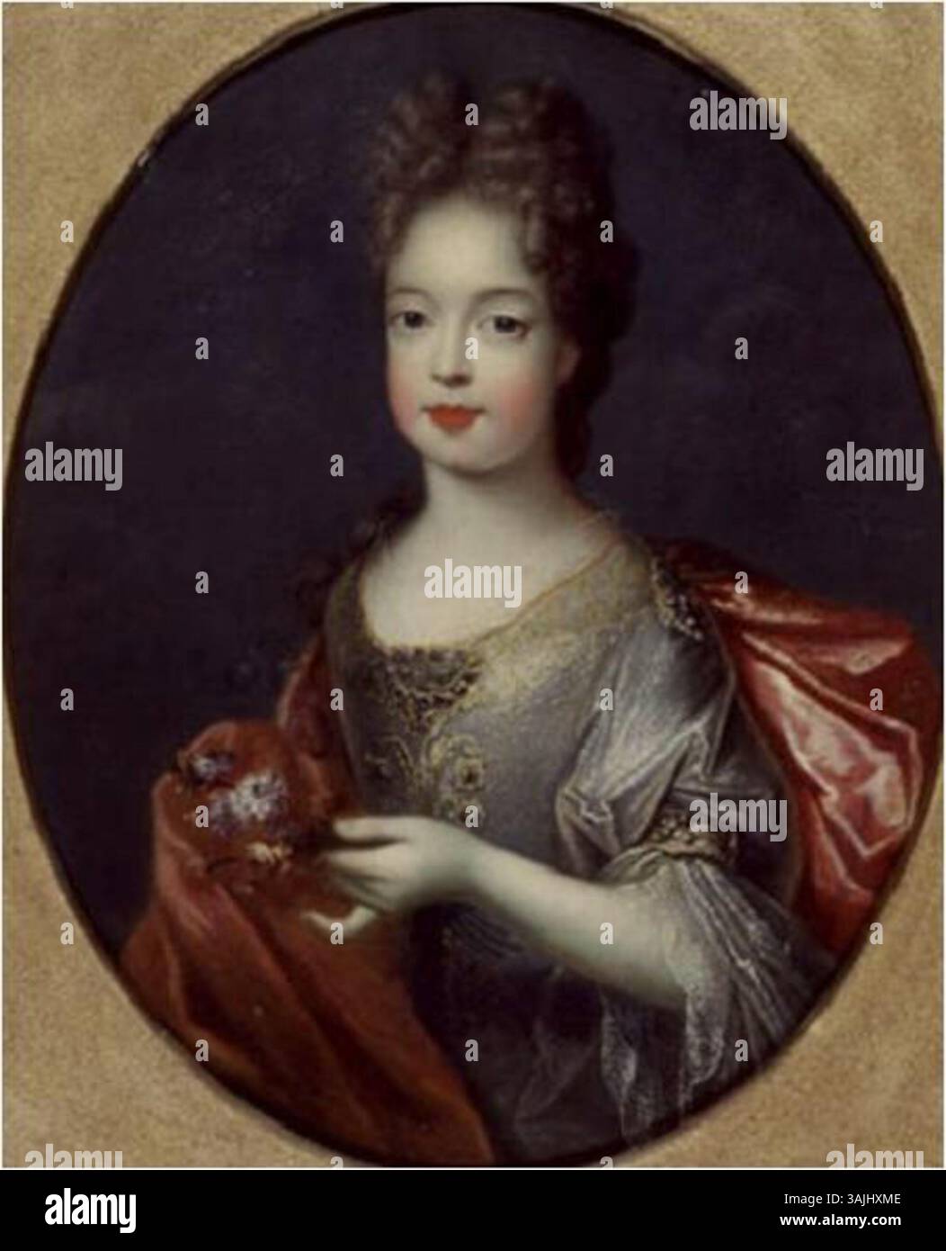 This portrait, attributed to the Circle of Pierre Mignard, likely ...