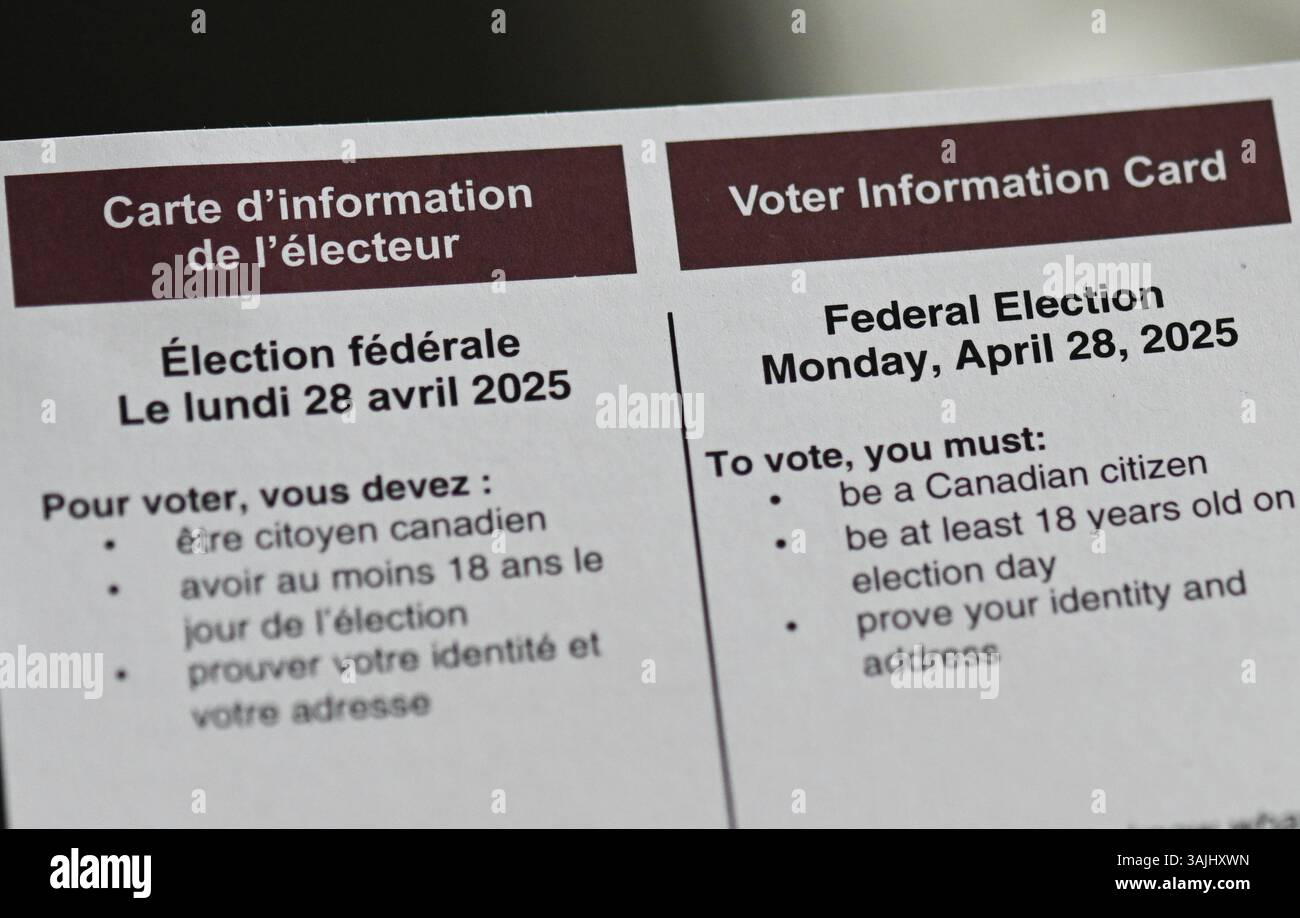 Montreal, Quebec, Canada: An elections Canada federal election voting ...