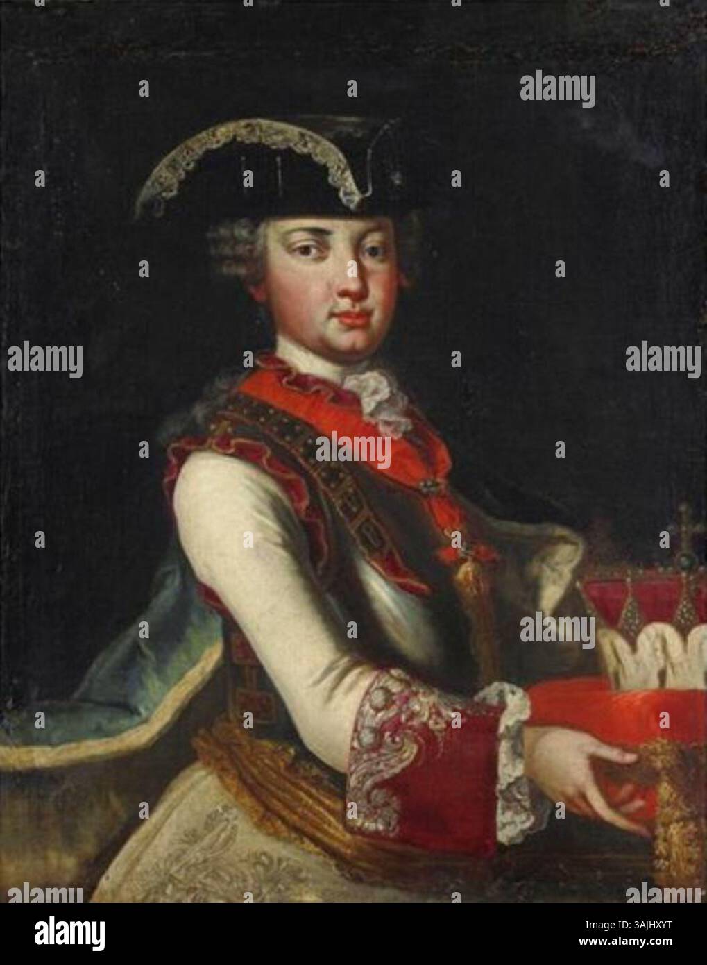 This 18th-century Neapolitan painting portrays a young prince, possibly ...