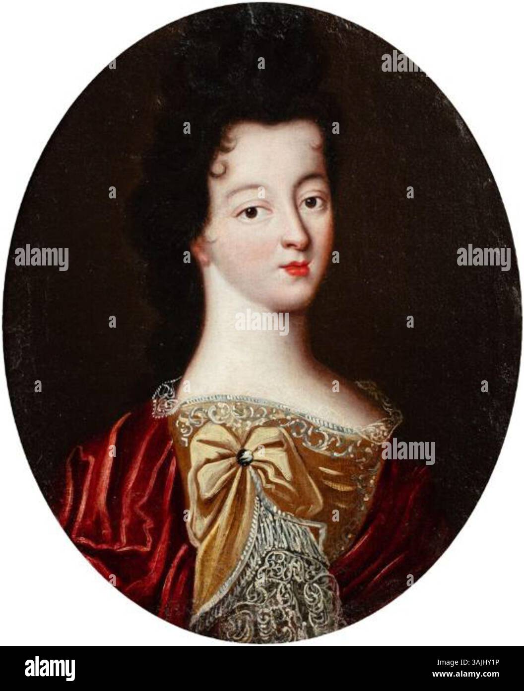 This circa 1680 oil on canvas painting portrays Madame de Soissons, part of a series of six ...
