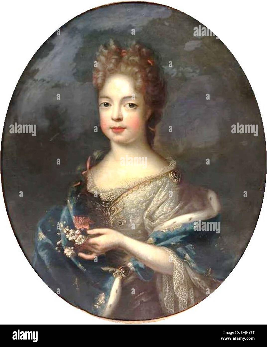 This painting, from the circle of Pierre Mignard, depicts Marie ...